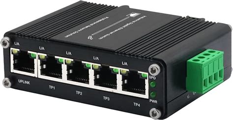 Amazon Com Mini 5 Port Gigabit Ethernet Switch Industrial Grade Unmanaged Network Switch With