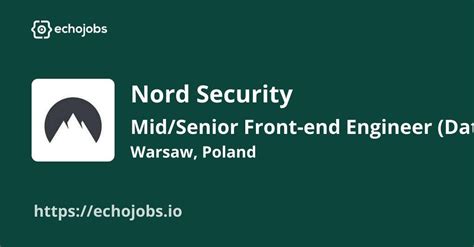 Nord Security Is Hiring Midsenior Front End Engineer Data Collection