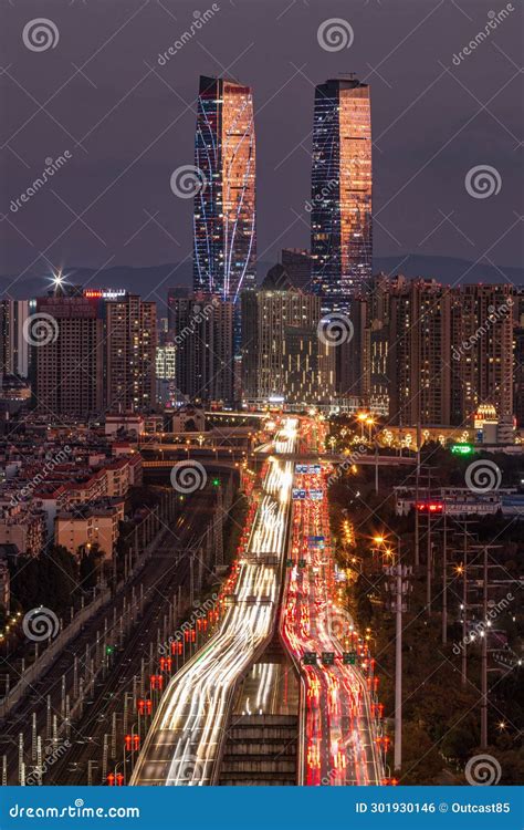 Aerial View Of Congested Road And Railway In China Editorial Photo Image Of Tourism City
