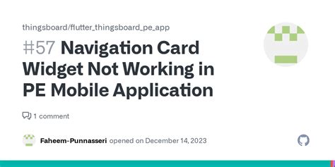 Navigation Card Widget Not Working In Pe Mobile Application · Issue 57 · Thingsboardflutter