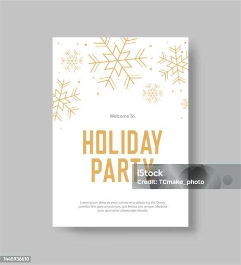 휴일 파티와 새해 복 많이 받으세요 파티 초대 전단지 포스터 및 인사말 카드 템플릿에 대 한 벡터 일러스트 레이 션 디자인 가리기에 대한 스톡 벡터 아트 및 기타 이미지