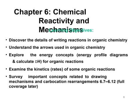 Chemical Reactivity In Chemical Reactions Pptx