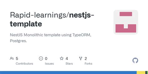 Github Rapid Learnings Nestjs Template Nestjs Monolithic Template