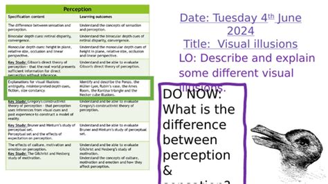 Visual Illusions Teaching Resources