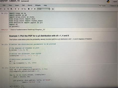 Solved Upyter Lesson10 Autosaved Logout Edit View Insert