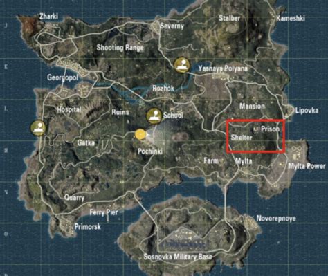 Erangel Secret Room Map Pubg Erangel Secret Room Locations Sccv