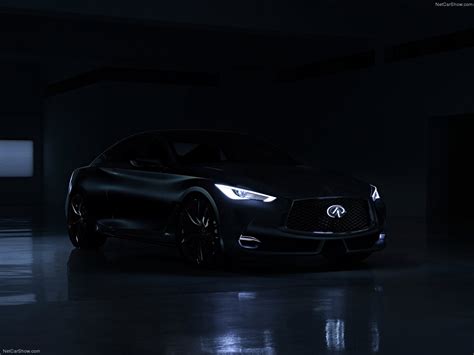 배경 화면 경주 용 자동차 개념 자동차 스포츠카 은 차량 인테리어 고성능 차 트윈 터보 의자 가마 2015 인피니티 Q60 쿠페 초차 육상 차량