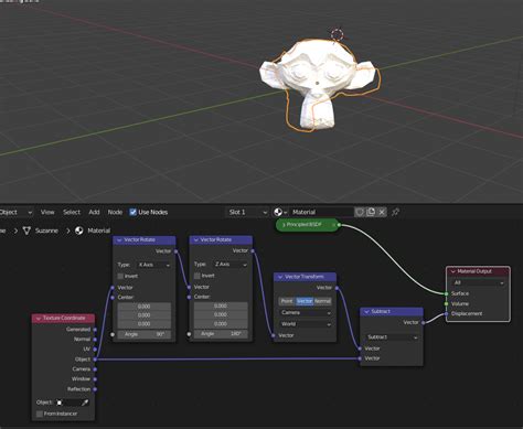 how to make an object look at the camera using displacement blender