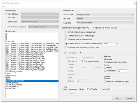 Albion 6 Gis User Guide Main Menu Gis Tools Spatial Correlation