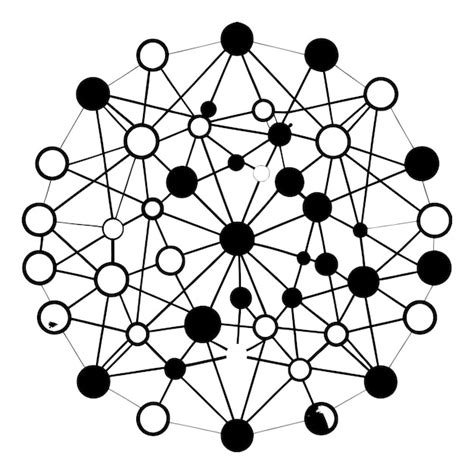 Abstract Network Design With Colorful Dots Vector Premium Ai Generated Vector