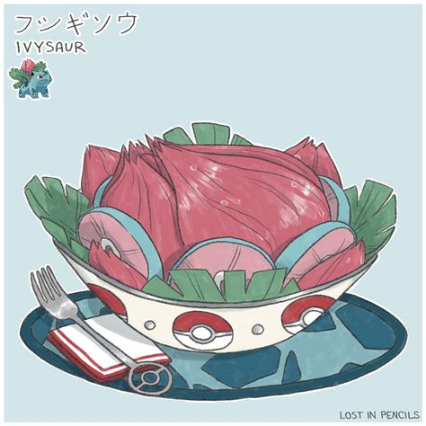 Lostinpencils Ivysaur Nintendo Pokemon Absurdres Highres Blue