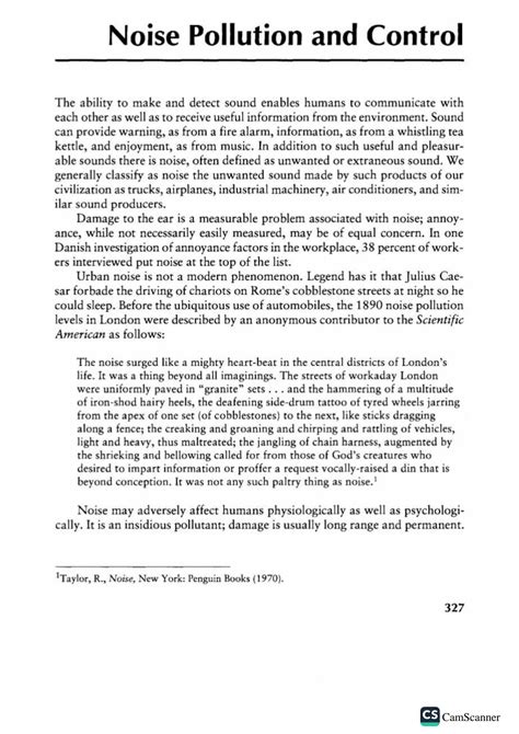 SOLUTION Noise Pollution And Control Studypool