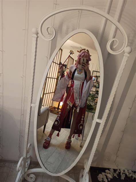 Мой косплей Яэ Мико yae miko genshin impact Genshin Impact momozavrr cosplay