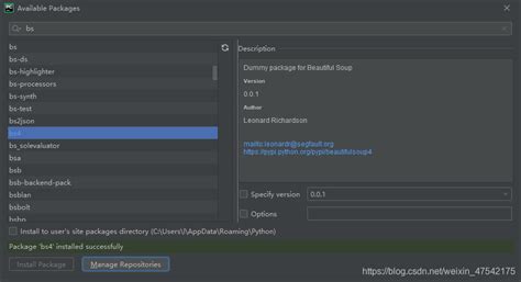 modulenotfounderror no module named ‘bs4‘ modulenotfounderror no