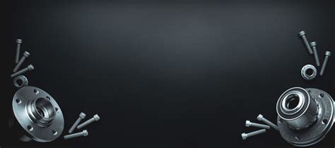 엔진 기어 어두운 배너 배경에 자동차 정비사 예비 또는 자동차 조각 새로운 금속 자동차 부품세트 평평한 평지 상단 보기 복사