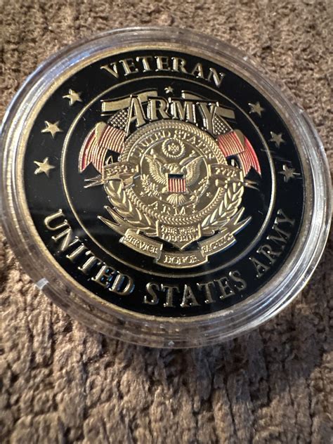 Us Army Veteran Challenge Coin United States Patriotism Ebay
