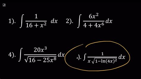Integrating Inverse Trig Functions Youtube