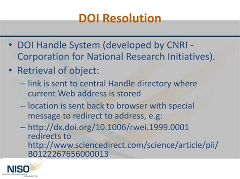 Ppt Understanding Doi The Key To Persistent Object Identification