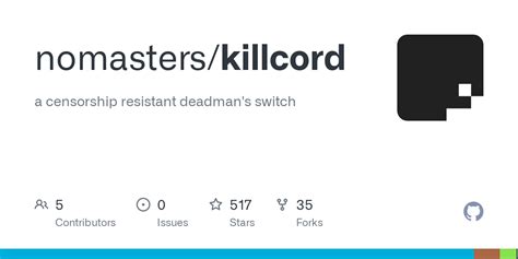 GitHub Nomasters Killcord A Censorship Resistant Deadman S Switch