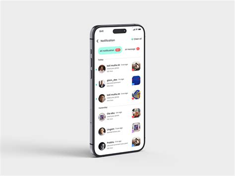 Notification Screen Mobile App Ui Design Behance