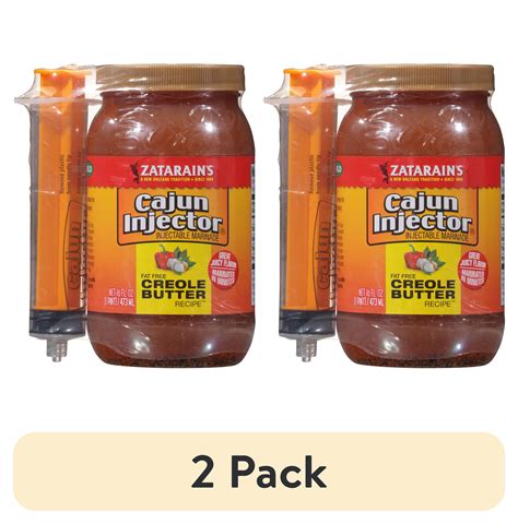 2 Pack Zatarains Cajun Injectors Creole Butter Recipe Injectable