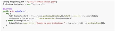 Pathweaver Json Programming Chief Delphi
