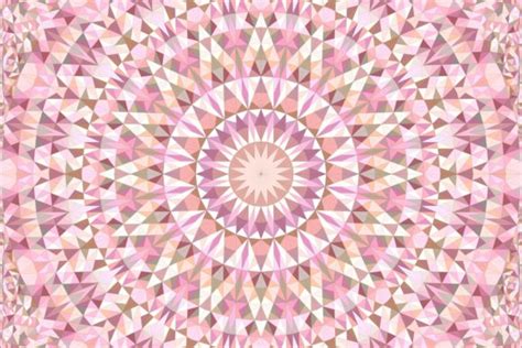 Seamless Pink Triangle Mandala Pattern Graphic By Davidzydd Creative Fabrica