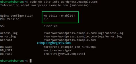 Manage Wordpress Website On Linux Using Wordops Computingforgeeks