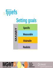 Lecture Slides Chapter 5 Docx Fjijiefs Setting Goals SMART 1