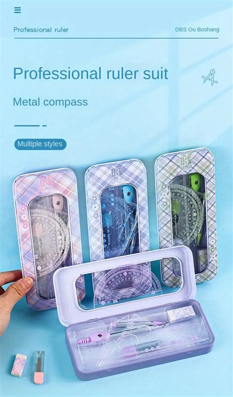 Учнівський Канцелярський Набір Лінійок Циркуль Трикутна Лінійка Учнівська Трикутна Дошка Набір