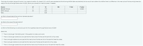 Solved C Which Of The Following Is A Valid Conclusion For Chegg