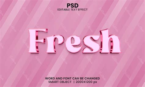 Fresh Pink Text Effect Free Photoshop Psd File