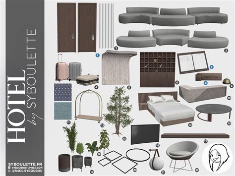 The Sims Resource Patreon Early Release Hotel Set Part 3