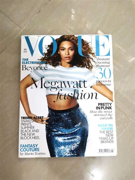 Beyonce British Vogue Uk Magazine May 2013 Issue Pre Self Titled Era