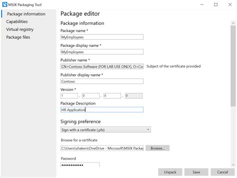 使用包编辑器编辑包 msix microsoft learn