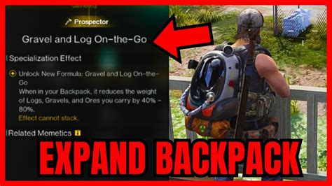How To Expand Your Backpack In Once Human Full Guide Youtube