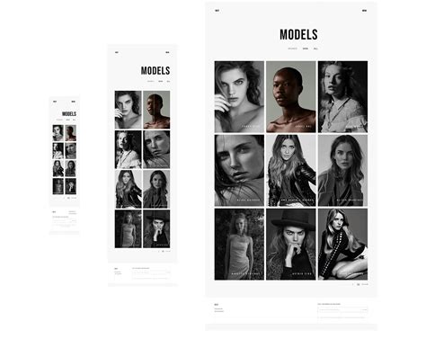 Next Model Agency Website Redesign On Behance