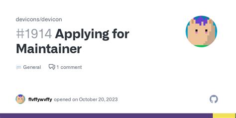 Applying For Maintainer Devicons Devicon Discussion 1914 GitHub