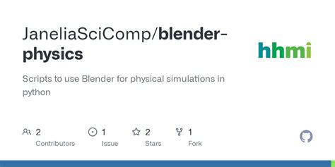 Github Janeliascicompblender Physics Scripts To Use Blender For Physical Simulations In Python