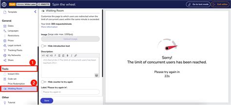Concurrency Limit And Waiting Room Easypromos Online Helpdesk