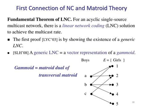 Ppt Connections Between Network Coding And Matroid Theory Powerpoint
