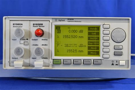 Agilent 8163a Lightwave Multimeter 81560a Attenuator 81632b Power Agilent 8163a Lightwave Multimeter 81560a Attenuator 81632b Power