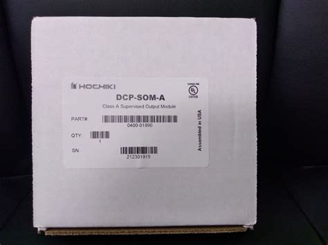 Class A Supervised Output Module Addressable Hochiki Model Dcp Som A