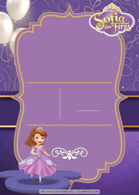 Free 9 Sofia The First Birthday Invitation Templates
