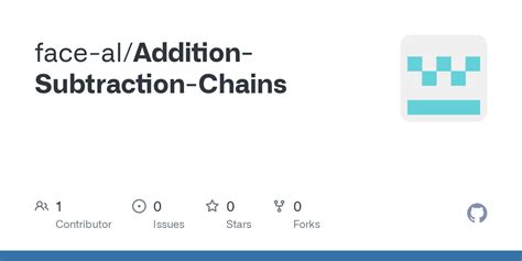 Github Face Aladdition Subtraction Chains