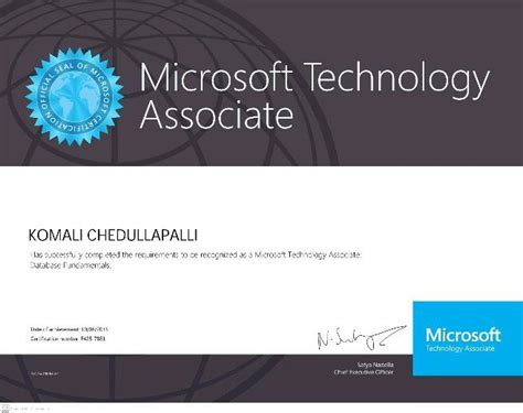 Komali C On Linkedin Microsofttechnologies Developer Ccbpian Nxtwave Databasefundamentals