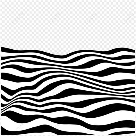 3d 착시 흑백 일러스트 리플곡선변동원소 Png 일러스트 무료 다운로드 Lovepik