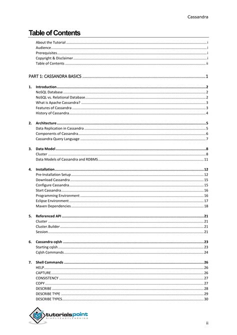 Cassandra Tutorial Pdf