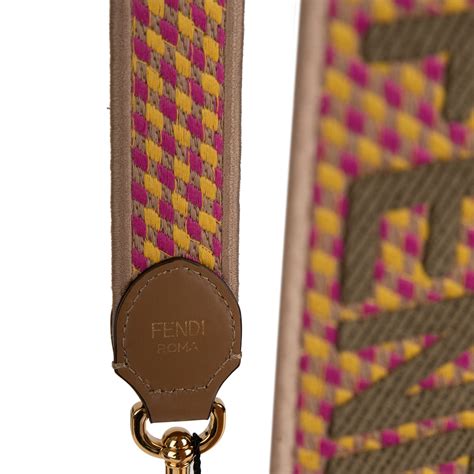 Fendi Strap You Pink Ribbon Shoulder Strap Olivers