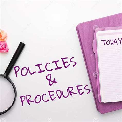 Text Showing Inspiration Policies Procedures Concept Meaning List Of Rules Defines Customer And